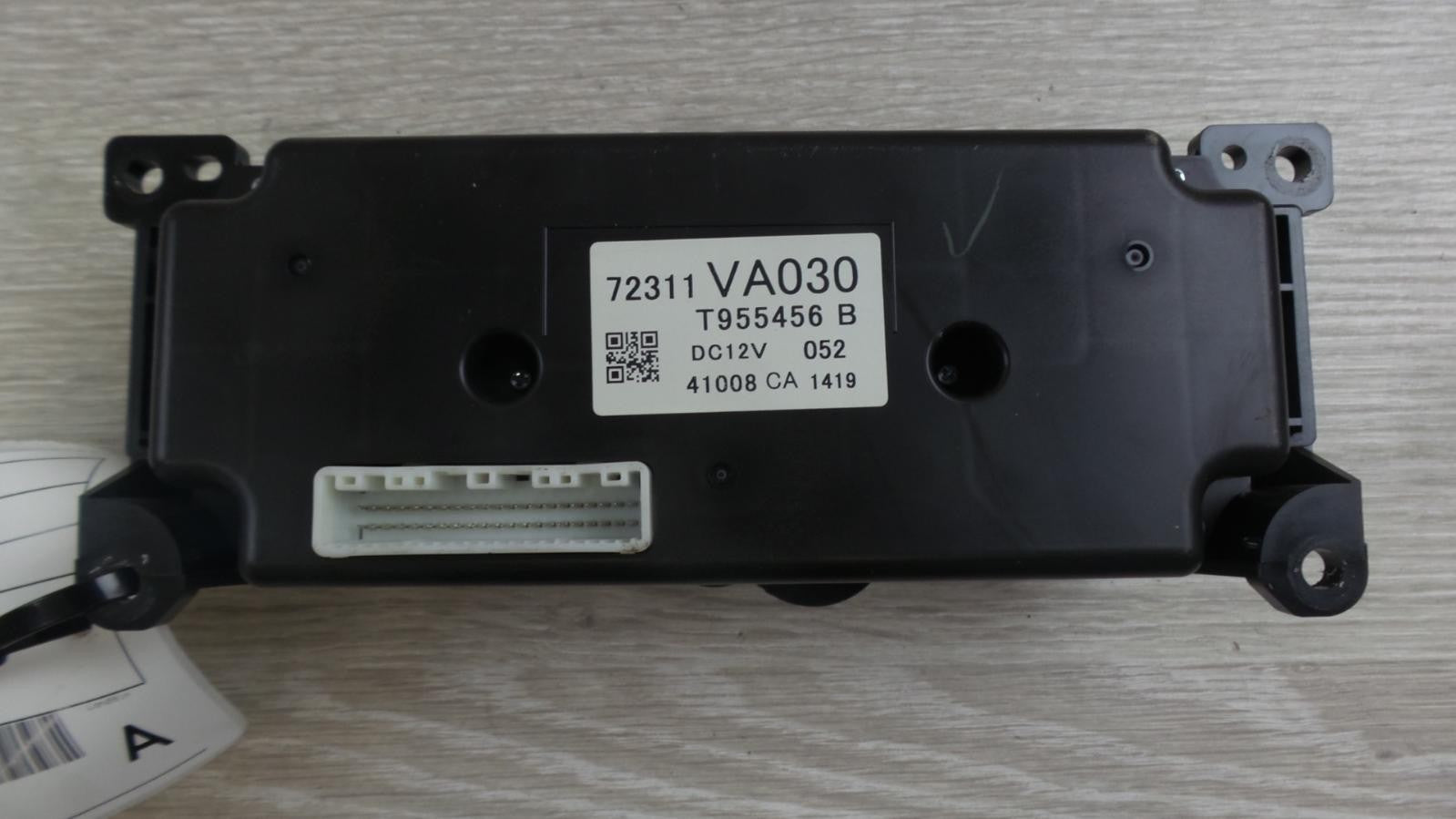 SUBARU WRX HEATER/AC CONTROLS V1, SINGLE ZONE CLIMATE CONTROL, 03/14 ...